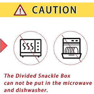 Eanpet 2Pack Veggie Tray with Lid 5 Compartment Food Container with Dividers Large Serving Tray Travel Snack Containers Stackable Produce Saver Snackle Box for Fruit,Vegetable,Salad,Meal