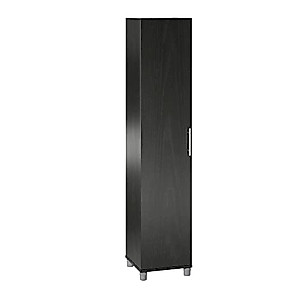 SystemBuild Camberly 16" Utility Storage Cabinet, Black Oak
