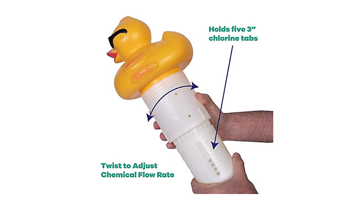 GAME 4002 Derby Duck, 3 Inch Chlorine, Five Tablet Capacity Above-or ...
