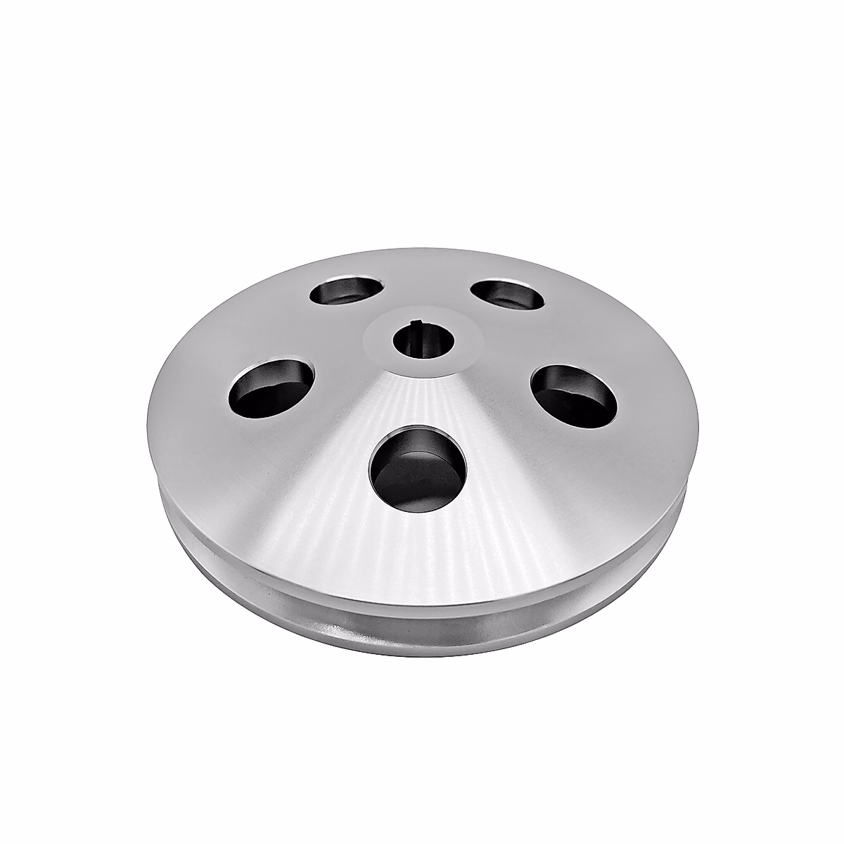 GARDANS GM Machined Aluminum Power Steering Pump Single Groove Pulley fits Chevy SBC