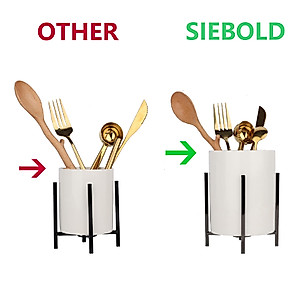 SIEBOLD Silverware Holder,Kitchen Utensil Holder,Flatware Organizers With Metal Frame, Mesh Flatware Holder Organizer Perfect for Home, Kitchen, Countertop, Party, Camping, Outdoor and Restaurant