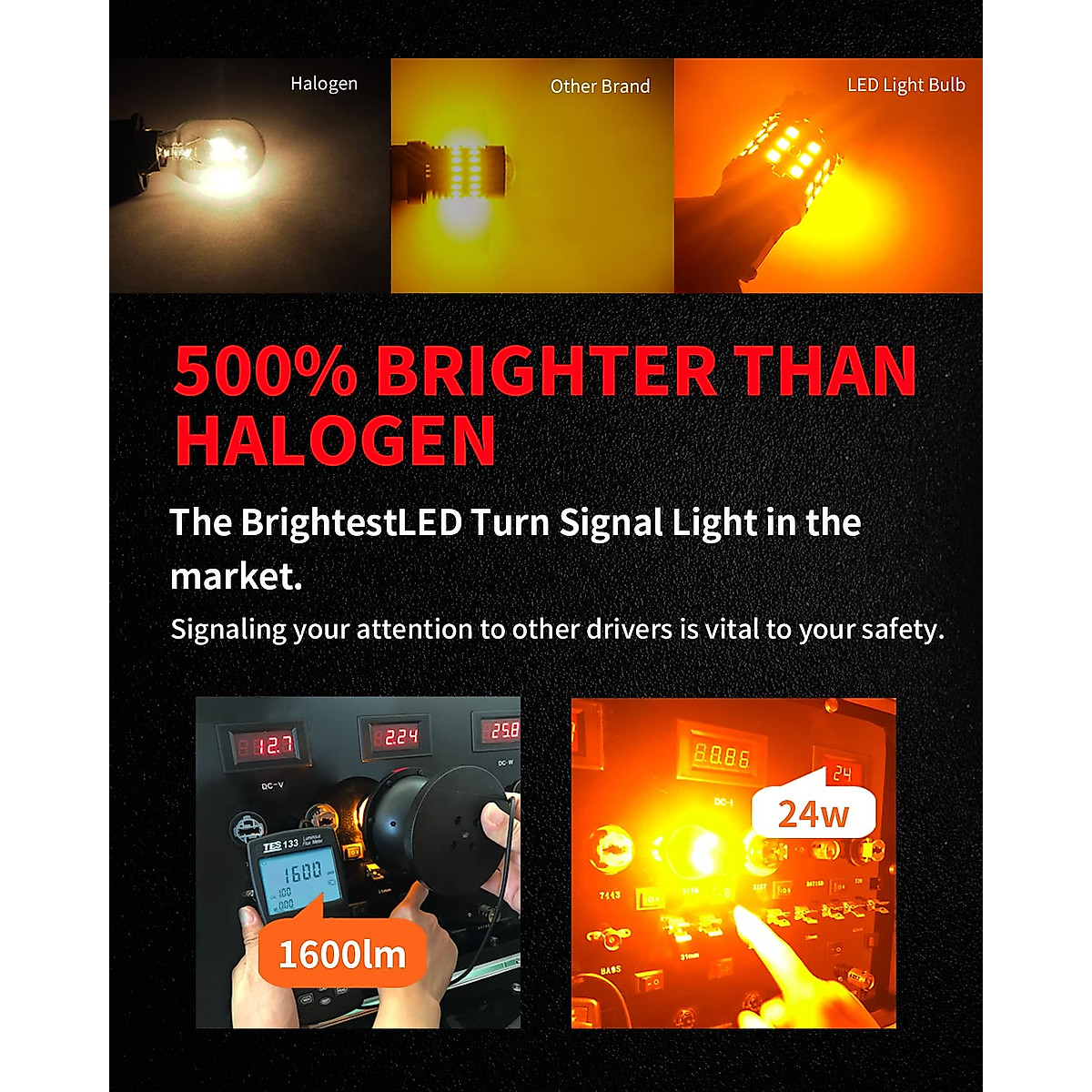 LASFIT 4257 LED Bulbs 4257NA Turn Signal Light for 2022 Maverick Lariat for 2019 2020 2021 2022 F Series Super Bright Daytime Running Light DRL Parking Light Upgrade Blinker Amber Yellow (2 pcs)