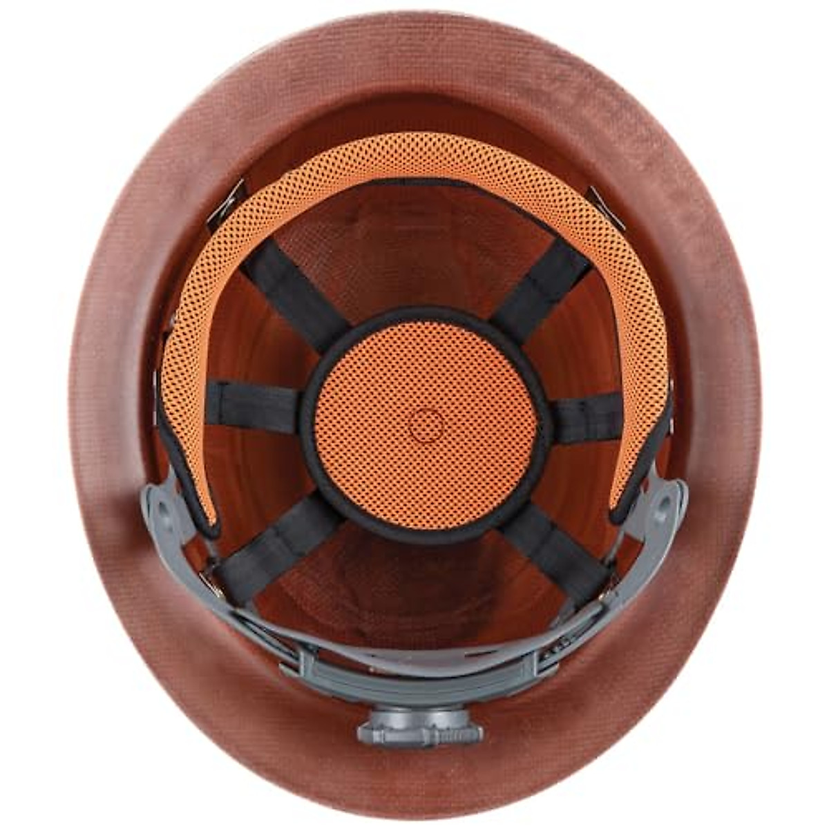 Klein Tools 60447 Hard Hat, Full Brim Class G KONSTRUCT Series Hard Hat with Rechargeable Headlamp, Sweat-Wicking Sweatband, Top Pad, Brown