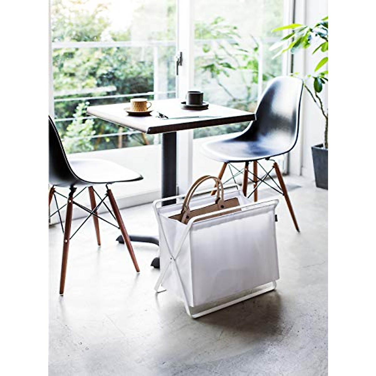 YAMAZAKI home Tower Storage Hamper White