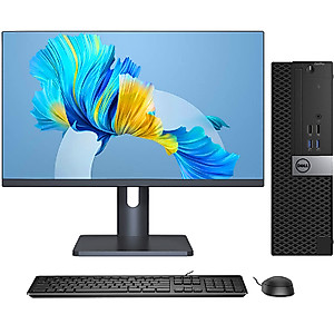 Dell OptiPlex 7040 SFF Computer Desktop PC with 27 Inch Monitor Intel Core i7 6700 3.4GHz Processor, 16GB RAM, 512GB SSD, Keyboard & Mouse, WiFi | Bluetooth, HDMI, Windows 10 Pro (Renewed)