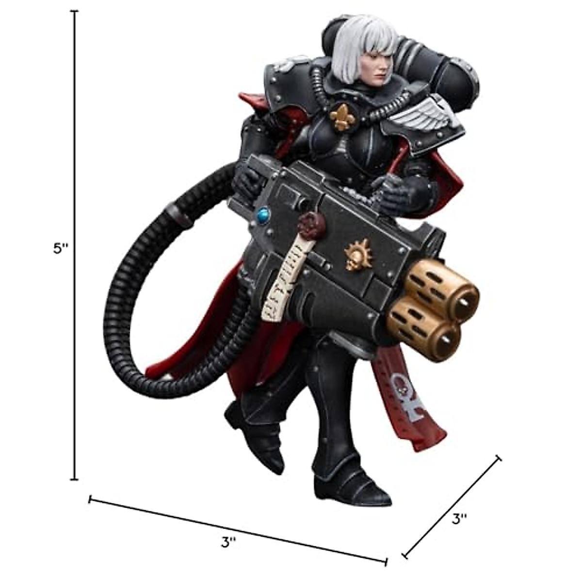 HiPlay JoyToy Warhammer 40K Collectible Figure: Adepta Sororitas Retributor with Multi-melta 1:18 Scale Action Figures JT8148 (Multi-melta JT8148)