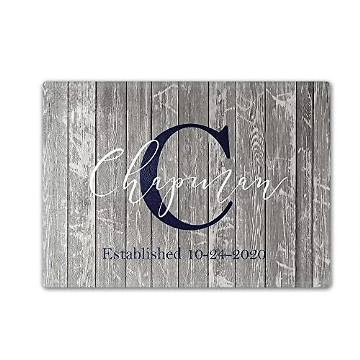 Personalized Tempered Glass Cutting Board Wedding Gift from The Painted Pug | Custom Anniversary Gift for Couples | Customized Housewarming Real Estate Gift Idea