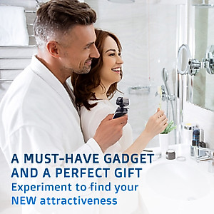 Mueller Razor for Men, 5-Element Cutting System, Wet/Dry, Rechargeable, Precision Trimmer, LED, 40,000 Cross-Cutting Actions/Min For Closest Shave