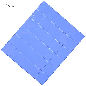 SIXQJZML 30Pcs 15x15x1mm Soft Silicone Thermal Conductive Pads Heatsink IC Chipset Northbridge for CPU GPU Heatsink