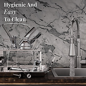 BarStash Bartender Kit - Premium Bar Tools Set with Unique Wooden Stand - House Warming Gifts New Home - Bar Accessories Home Bar Set, Cocktail Set, Bar Kit - Cocktail Recipe E-Book -Stainless Steel