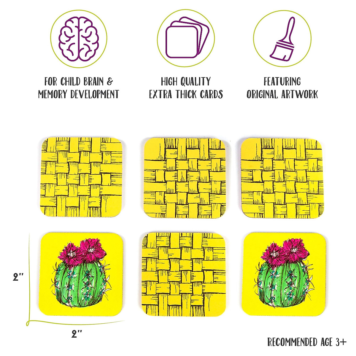 Upbounders Little Likes Kids - Sweetgrass Head Basket - Memory Montessori Games for Toddlers Kids, 24 Matching Flower Card Pairs, Preschool Garden Toy, Ages 3-5