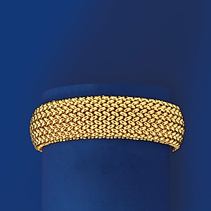 Ross-Simons Italian 18kt Yellow Gold Riso Bracelet. 7 inches