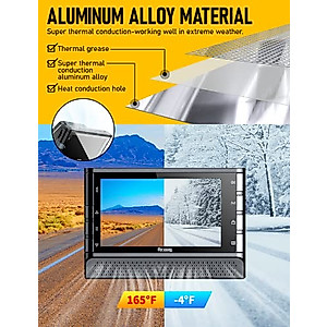 FocuWay Car Dash Cam 4K Car Camera Small WiFi Front Dash Cam with App, Aluminum Alloy Super Thermal Conduction Dashcam with Rotatable Lens, WDR Night Vision, Loop Recording, G-Sensor, Parking Monitor