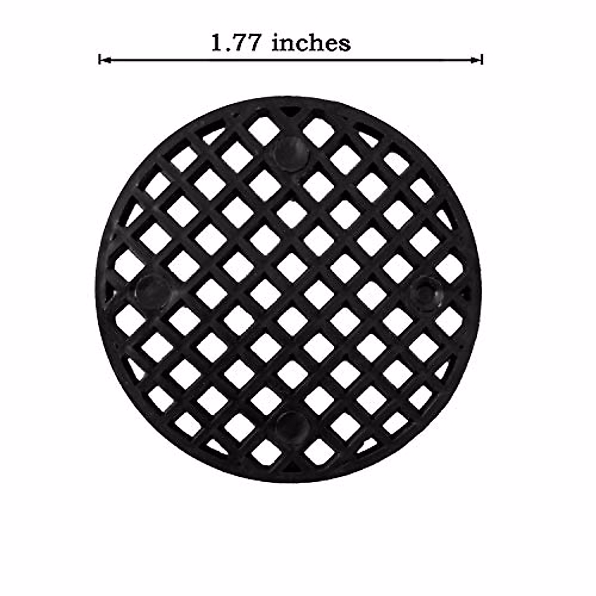 ROSOLI 50 Pack Flower Pot Hole Mesh Pad, 4.5CM/1.8 icnhes Round Ultra Rigid Bonsai Pot Mesh Drainage Screens