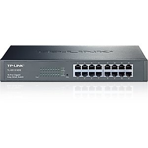TP-LINK 16-Port Gigabit Easy Smart Switch/Manageable - 16 x RJ-45-10/100/1000Base-T - Desktop, Rack-mountable/TL-(Renewed).
