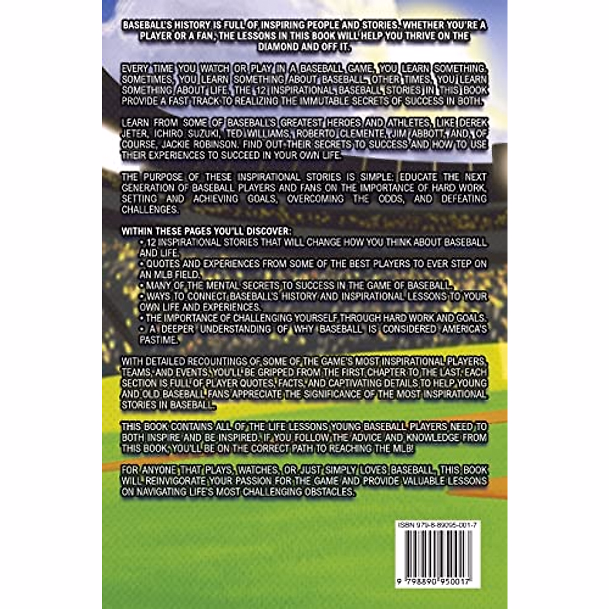 Inspirational Baseball Stories for Young Readers: 12 Unbelievable True Tales to Inspire and Amaze Young Baseball Lovers