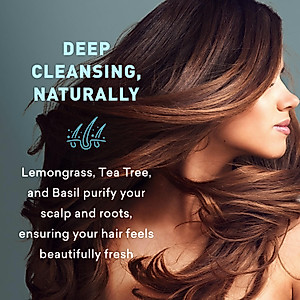 Just Nutritive Oily Hair Shampoo | Control Oily and Greasy Residue | Greasy Hair Shampoo for Men and Woman | Natural Deep Cleanser for all Hair Types 16 Fl Oz