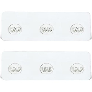 2 PCS Corner Shower Caddy Adhesive Sticker Replacement Hook, Strong Sticker Hooks for Shower Caddy Bathroom Rack Shelf Soap Dish Basket Wall Hanging, No Drilling Bath Kitchen Organizer Accessories