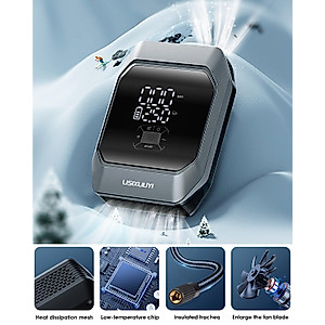 Portable Car Jump Starter with Air Compressor,160PSI Digital Tire Inflator & 8000mAh Battery Booster for 3.5L Gas Engine/4.0L Diesel Engine 12V Car Lithium Battery Safe Jump Box Pack Power Charger