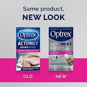 Optrex ActiMist 2in1 Eye Spray for Dry + Irritated Eyes 0.34oz (10ml)