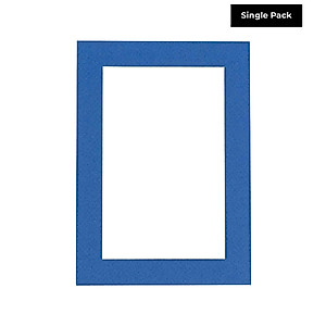10x14 Mat Bevel Cut for 8x10 Photos - Acid Free Royal Blue Precut Matboard - For Pictures, Photos, Framing - 4-ply Thickness
