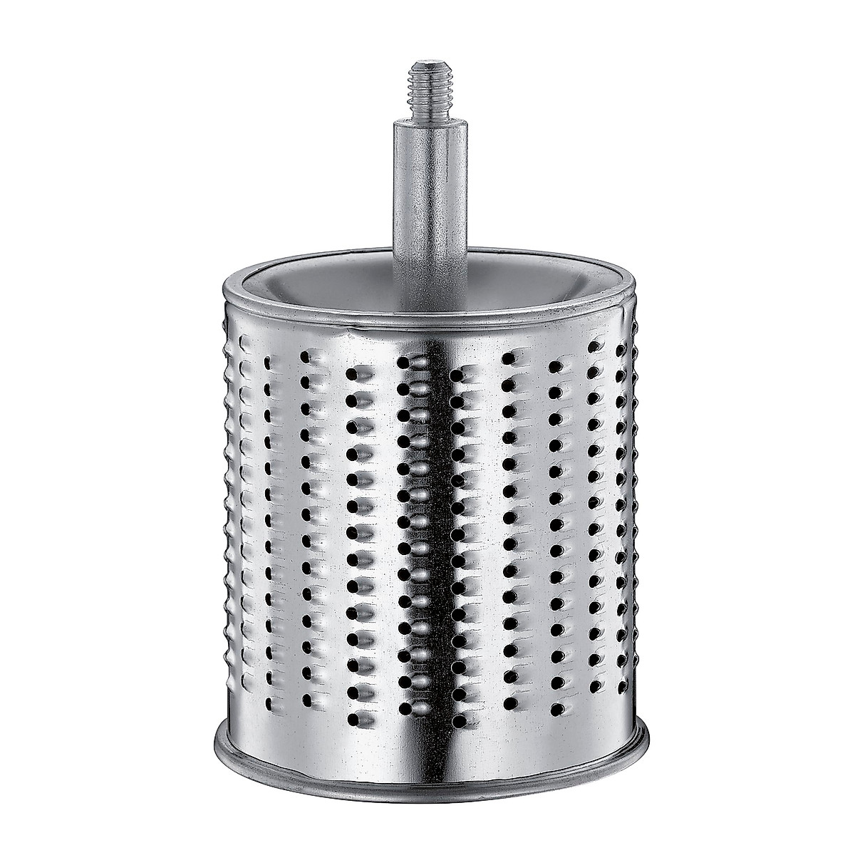 Zassenhaus Classic Drum Grater, Manual Kitchen Grater, Painted Metal, Beech Wood, Stainless Steel, Suction Base, 2 Grating Drums and Pestle, Can be Used as Vegetable Cutter, Cheese Grater and Slicer