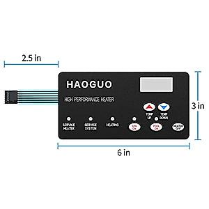 Toolhome Switch Membrane Pad Replacement, Membrane Pad 472610Z Replace for Pentair MasterTemp Pool and Spa Heater Electrical System