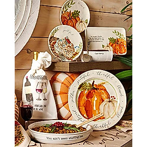 Mud Pie Can-Berry Ceramic Cranberry Serving Dish and Spatula Set