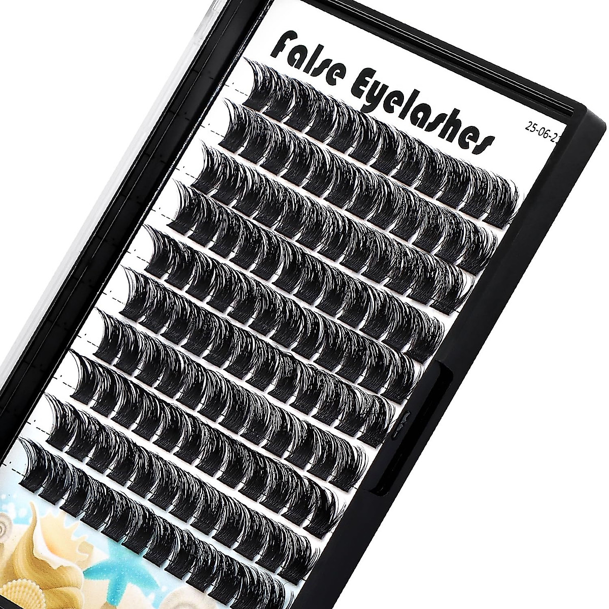Large Tray- 10-20MM Available 120 Pcs D Curl Cluster Eyelashes Makeup Volume Eye Lashes Extensions Natural Long Wide Stem Individual False Eyelashes (16mm)