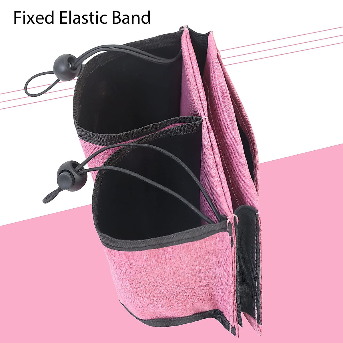 Luggage Cup Holder for Suitcase, qozabualy Hand Free Travel Bottles Carrier,Universal Suitcase Drink Holder - Hold Two Travel Mugs, Gifts for Flight Attendants Travel Essentials (Pink)