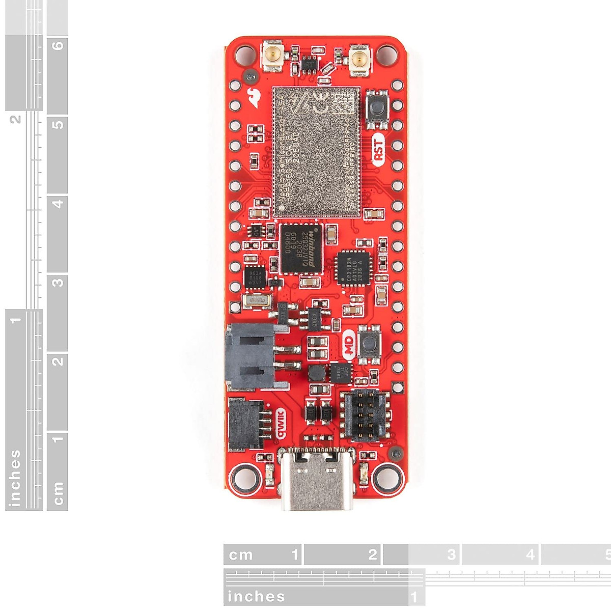 SparkFun Thing Plus - nRF9160 - Feather Compatible Footprint- CAT M1 LTE- NB-IoT Cellular Communication- Online Hookup Guide- 2.8V to 5.5V- Qwiic Connection- 4MB External Flash for Offline Storing