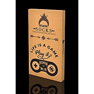 ITACH Do Not Disturb Im Gaming Socks for Men Teen Boys - Gamer Socks for Sons Husbands Dad | Stocking Stuffers for Teen Boys