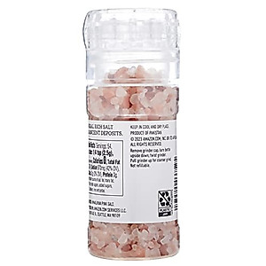 Amazon Fresh, Pink Himalayan Salt Grinder, 4.77 Oz