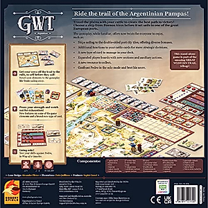 Great Western Trail 2nd Edition Argentina Board Game - Cattle Ranching Adventure in The Pampas! Strategy Game for Kids & Adults, Ages 12+, 1-4 Players, 75-150 Min Playtime Made by Eggertspiele