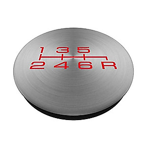 Gear Shifter, Shift Knob, 6 Speed, Racing PopSockets Swappable PopGrip
