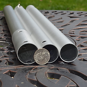 Sepetrel Pool Pole - 10.5 Foot Anodized Aluminum Extension Cleaning Poles,for Skimmer Net, Pool Brush & Vacuum Head