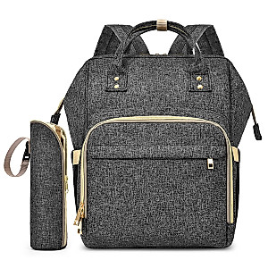 OUSIJOJO Diaper Bag Backpack Multifunction Baby Diaper Bags Fit Stroller with Changing Pad and Portable Insulated Pocket
