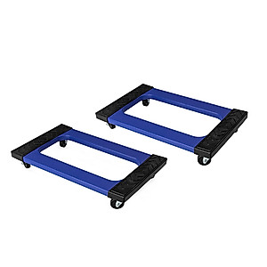 Olympia Tools Plastic Furniture Dolly for Moving with 2000 LB Capacity, 18 x 30 in, Fully Assembled (Two Packs)
