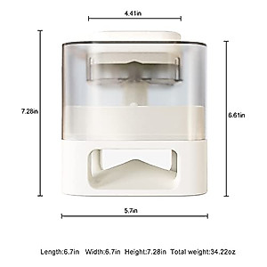 PARATO Dog Puzzle Toys, Interactive Dog Toys, Automatic Dog Feeder for IQ Training & Mental Enrichment, Automatic Dogs Food Dispenser Puzzle Feeder for Small Medium Large Dogs Square