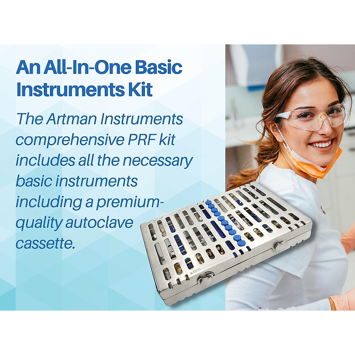 Dental PRF/RGF/PRP Basic Instruments Set of 12 ARTMAN Brand by Wise Linkers