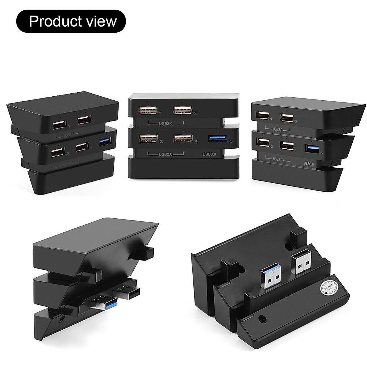 Socobeta Portable 5Port USB Hub Controller Adapter for PS4 Pro Console