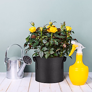 JNYONG 24-Pack 5 Gallon Thickened Non-Woven Grow Bags, Aeration Fabric Pots with Handles