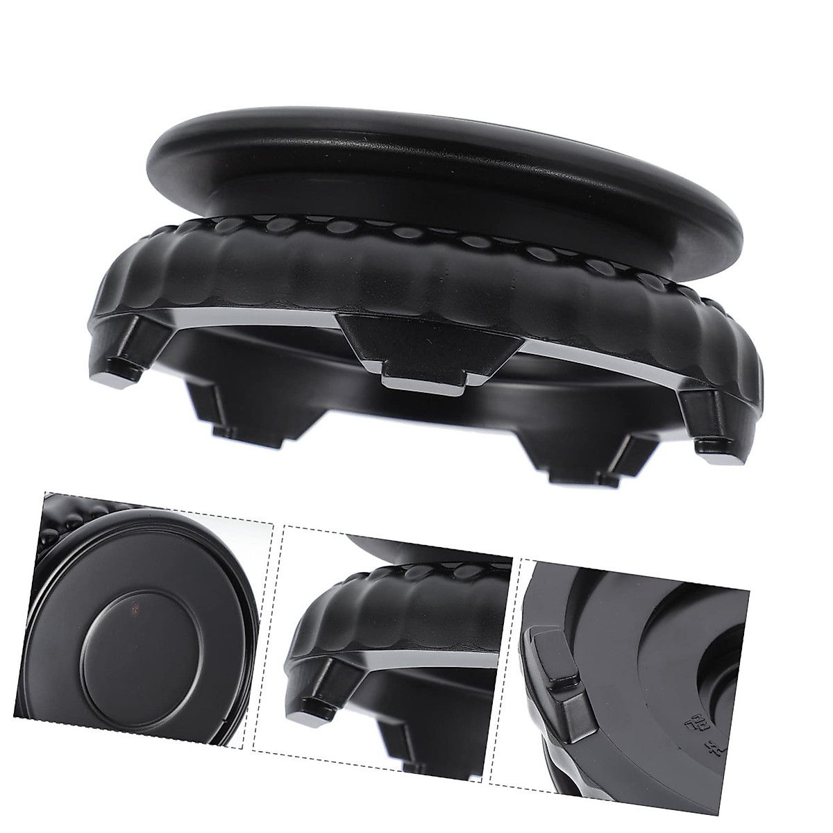 NOLITOY Wood Display Base Round Wood Pedestal Base Basin Frame Fish Tank East To Rotate Bamboo Wood Plastic Round Plant Stand Bonsai