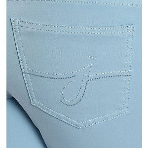 JAG Jeans Women's Echo Crop in Dolce Twill, Azure, 2 Petite