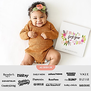 Lucy Darling Baby Memory Book, Themed Baby First Year Book, First 5 Years Journal & Photo Album for Baby Boy/Girl, Keepsake Books, Gender Neutral Memories & Milestone Book, Mom Gift - Little Artist