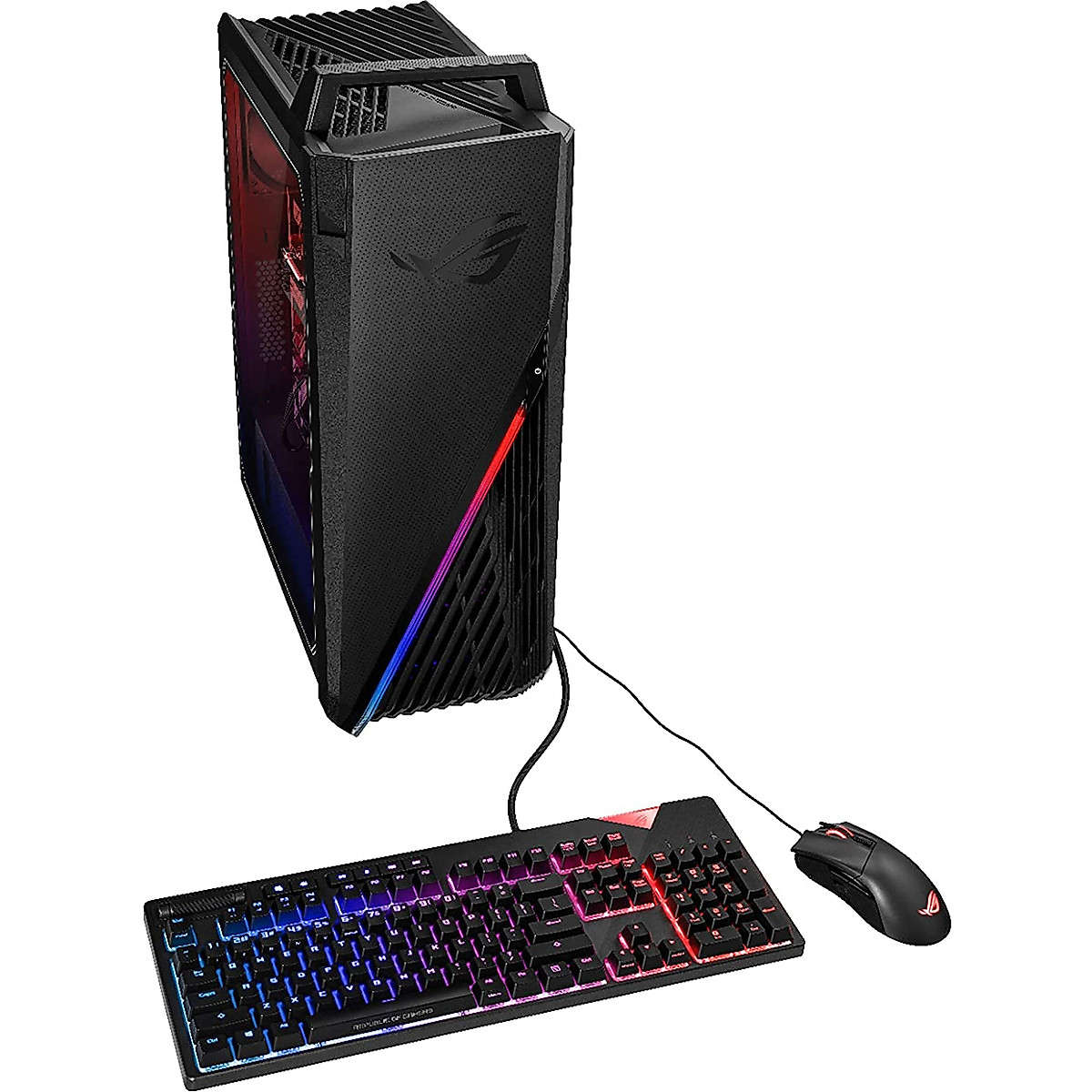 ASUS ROG Strix GA15DK Gaming Desktop PC, AMD Ryzen 7 5800X, GeForce RTX 3070, Wi-Fi 5, Windows 10 Home, 32GB RAM | 1TB PCIe SSD+1TB HDD + Generic Accessories
