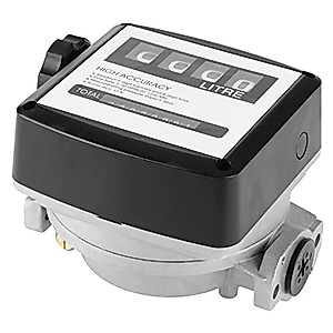 1% High Accuracy 1 Inch 4 Digital Gas Meter Counter Gauge Water Meter Flowmeter