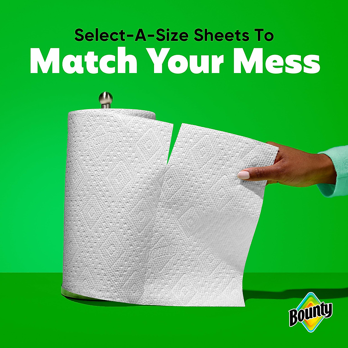 Bounty Select-A-Size Paper Towels, White, 8 Triple Rolls = 24 Regular Rolls