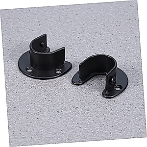 Zerodeko 16 Pcs Shower Rod Holder Shower Curtain Holders Curtain Rods Holders Closet Rod Holder Shower Rod Holders Rod End Supports Closet Rod End Supports Cloth Rod Holder Rod Socket Base