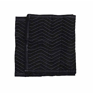 Mytee Products Padded Hand Truck Cover - Square Top, Moving Supplies, Black Moving Pad - Woven Cotton/Poly - 50" x 16"